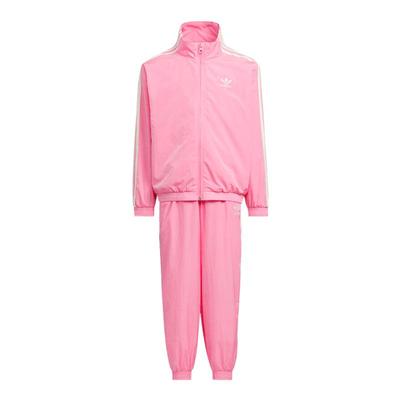 adidas阿迪三叶草男女童LK WV SET三条纹百搭运动休闲套装KS0619