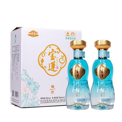 宝莲500ml浓香型白酒52度纯粮食