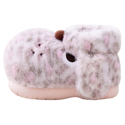 chikoku可爱斑点小狗情侣棉拖鞋