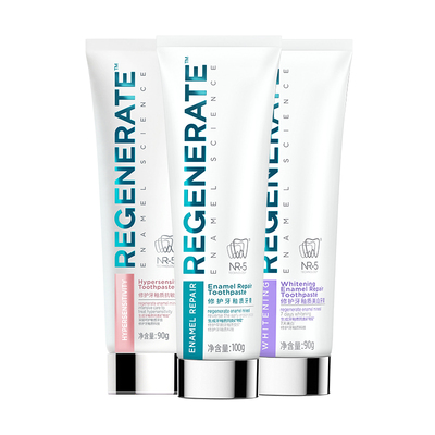 【达人测评】REGENERATE牙釉质修护抗敏美白牙膏NR-5含氟官方正品