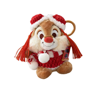 正版新年奇奇蒂蒂包包挂件装饰卡通毛绒玩偶可爱钥匙扣摆件送礼物