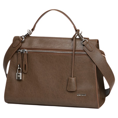 达芙妮Daphne时尚凯莉包单肩大容量高级感通勤手提包DFN10435