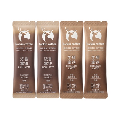 瑞幸即享咖啡浓香生椰拿铁