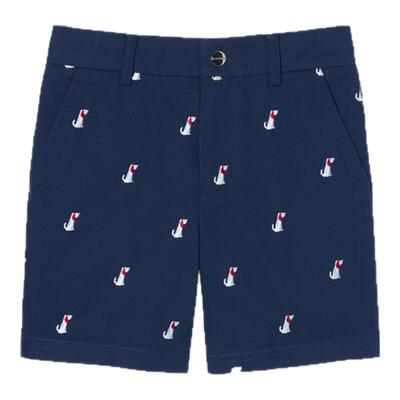 Jacadi亚卡迪法国男童纯棉休闲短裤夏季新品法式百搭裤子2042249