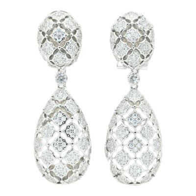 古董线《哥特花窗》布契@提经典珠宝复刻耳钉耳夹镂空满镶吊坠款