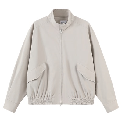 MOSEALAND 秋季新款哈灵顿夹克男特氟龙三防撞面料纯色立领外套潮