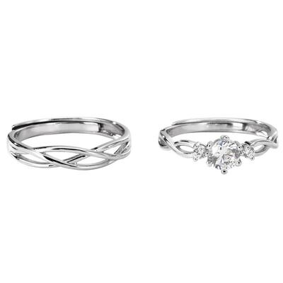 青丝缠绕锆石符号ins小众情侣