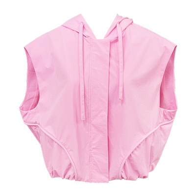 容子木ROSEMOO26春【商场同款】清爽轻薄抽绳连帽马甲RWM1AP305C