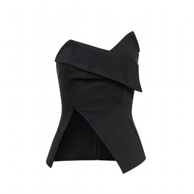 IUNAELUMEN不规则辣妹抹胸上衣