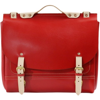 女包匠线剑桥植鞣牛皮单肩邮差