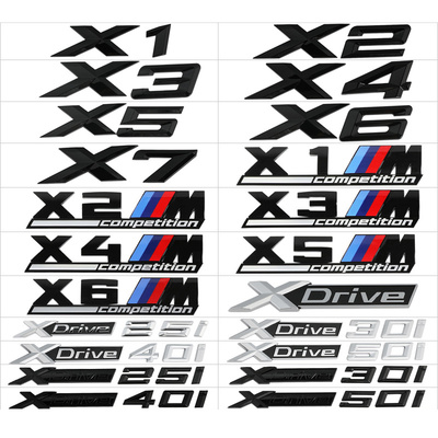 宝马尾标系三x1x3x4x5x6四驱