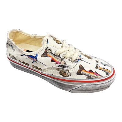 VANSxSZA联名鱼印花低帮板鞋