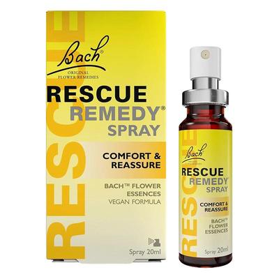Bach花精小黄瓶rescue急救喷雾舒缓焦虑紧张压力稳定情绪英国巴赫