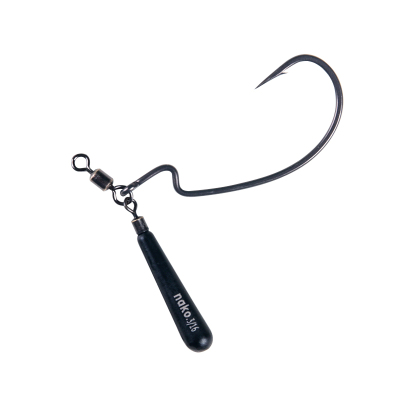 NAKO钨钢Jika鸡咖钓组曲柄钩带铅坠八字环鲈钓竞技软饵防挂钓组