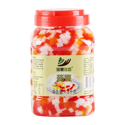 蒟蒻彩色果冻甜品奶茶原料