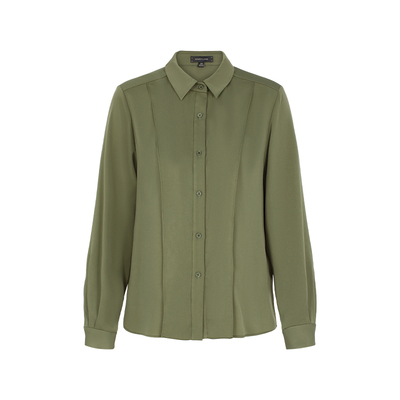 MARYLING轻职场橄榄绿衬衫