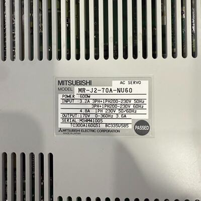 议价Mitsubishi Servo Drive MrJ270ANu60适用