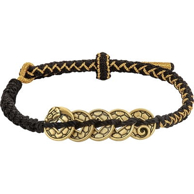 周大福独白复古黄金手串