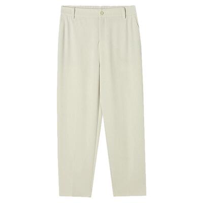松紧腰九分裤修身休闲裤
