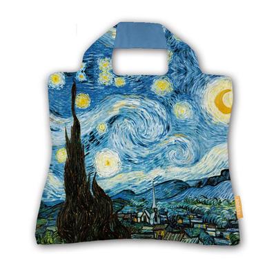 梵高星空折叠环保购物袋