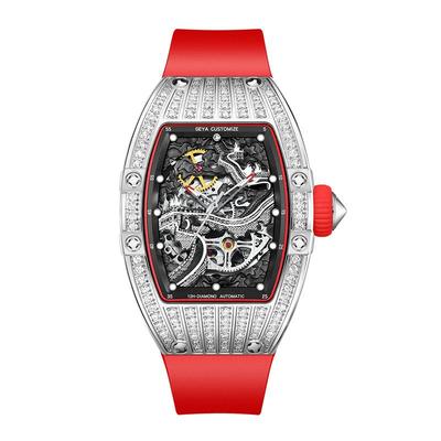 高级轻奢小众酒桶型女士手表机械