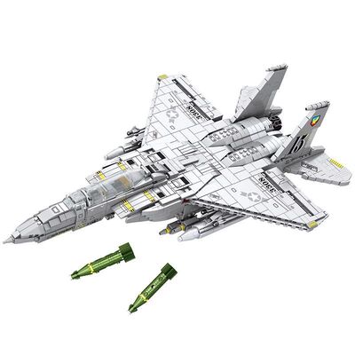 F15E战斗机飞机小颗粒拼装积木