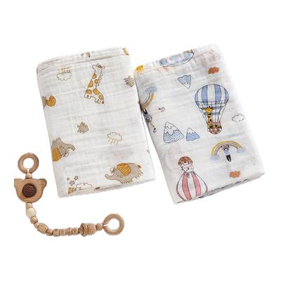 婧麒婴儿纱布双层包单