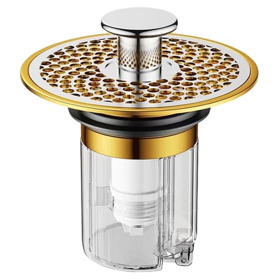 洗脸盆手池漏水塞子防堵臭按压式