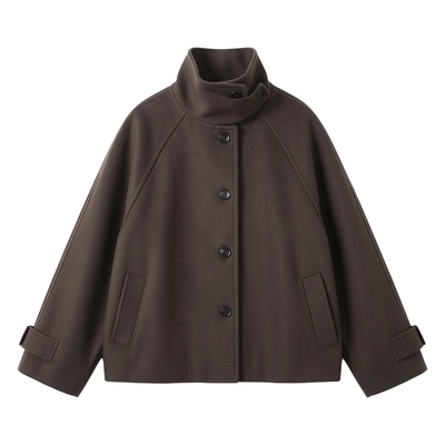 王菲同款FP双面羊毛立领短大衣