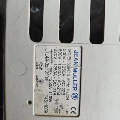 议 价JEANMLLERLTL4A3X12508断路器工业自动可 维修