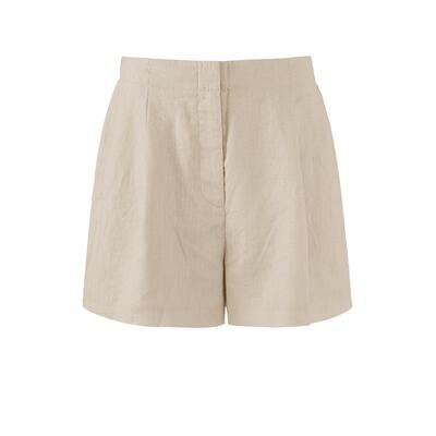 阿玛尼女士亚麻休闲裤短裤
