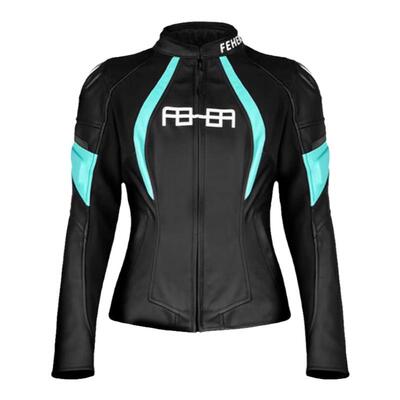 FEHER防摔女士四季牛皮机车服