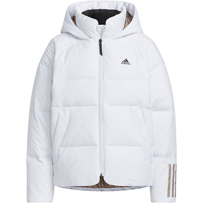 Adidas/阿迪达斯官方正品新款女子时尚保暖连帽运动羽绒服IL8935