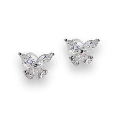 OKTO蕉菘 蝴蝶系列 轻奢小众耳钉设计简约气质925银耳饰女