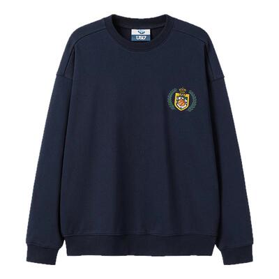 【春焕新清仓季】US17徽章系列学院圆领学院风卫衣男套头衫