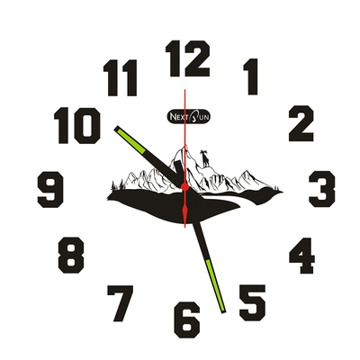 免打孔钟表夜光静音挂钟2025客厅家用简约3D时钟创意装饰新款挂表