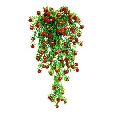 房间墙壁挂篮仿真花绿叶植物装饰品高档客厅卧室墙上装饰室内摆设