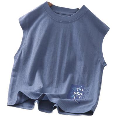 男童夏季薄款宽肩背心男孩T恤衫