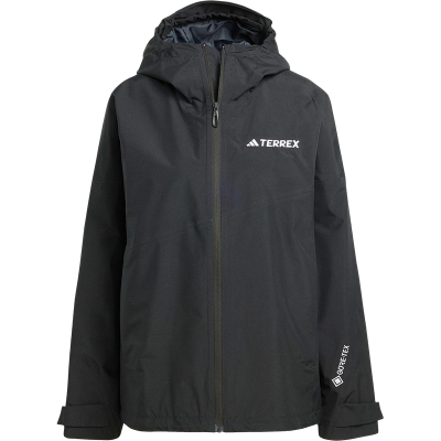 Adidas/阿迪达斯正品新款女士户外徒步登山连帽冲锋衣JD8362