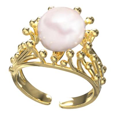 珍珠戒指PEARLONA原创女