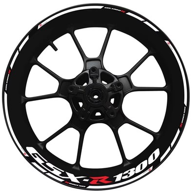 轮毂车圈轮框反光防水贴花摩托车