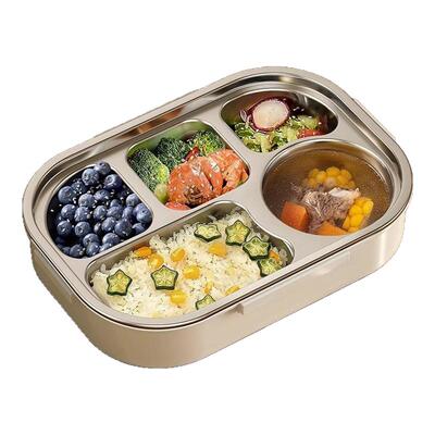 学生316不锈钢保温饭盒儿童专用高中通勤分隔餐盘上班便当饭盒