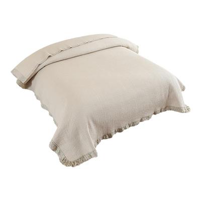 床盖新款60支纯棉蕾丝边柔软纯色