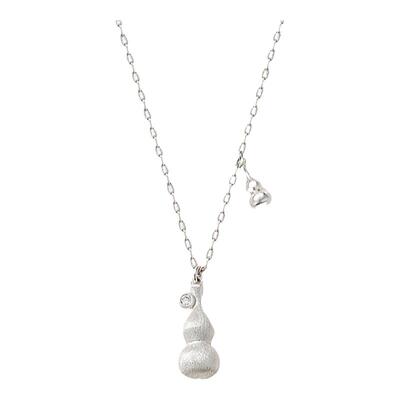 SOUNDERWANG拉丝葫芦锆石项链
