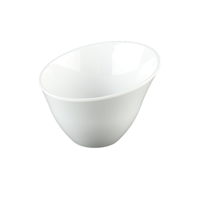 丰美高档密胺餐具仿瓷碗特色斜口