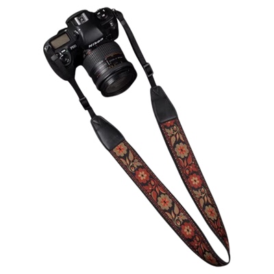cam-in绣花民族风相机背带肩带