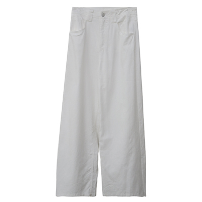 LONSLAN 25SUMMER  薄款前插口袋阔腿牛仔裤