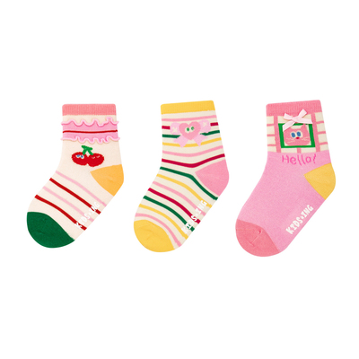 可迪星女童袜子春季组合装棉袜