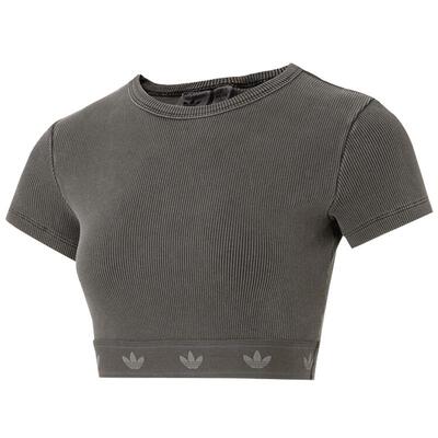 滔搏adidas阿迪达斯三叶草女子半袖针织运动休闲短袖T恤JD0041