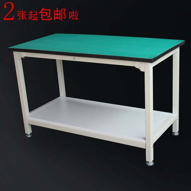 防静电工作台双层重型流水线操作台车间工厂工作台实验台桌打包台_虎窝淘